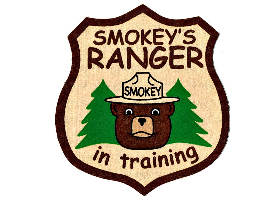 Official Smokey Bear RANGER in TRAINING Fire Firefighter Sticker peel ...