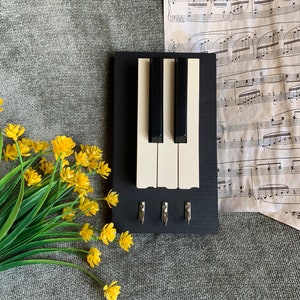 Piano key Key Holder Piano Keys Key Holder Piano - Etsy