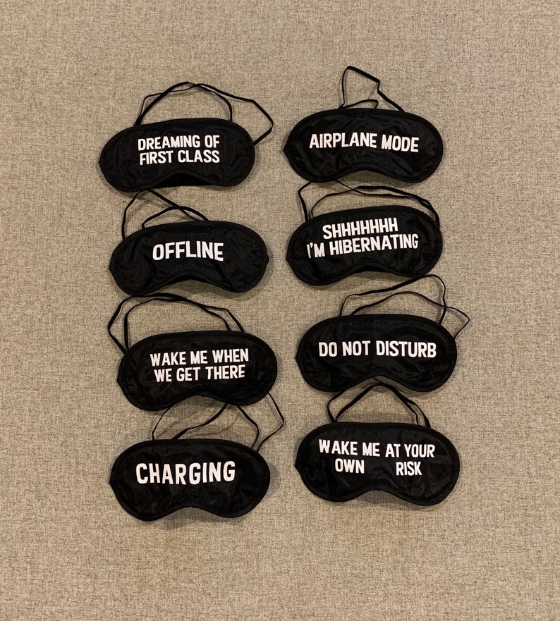 Sleep Masks Frequent Traveler Eye Mask for Flyers Frequent | Etsy