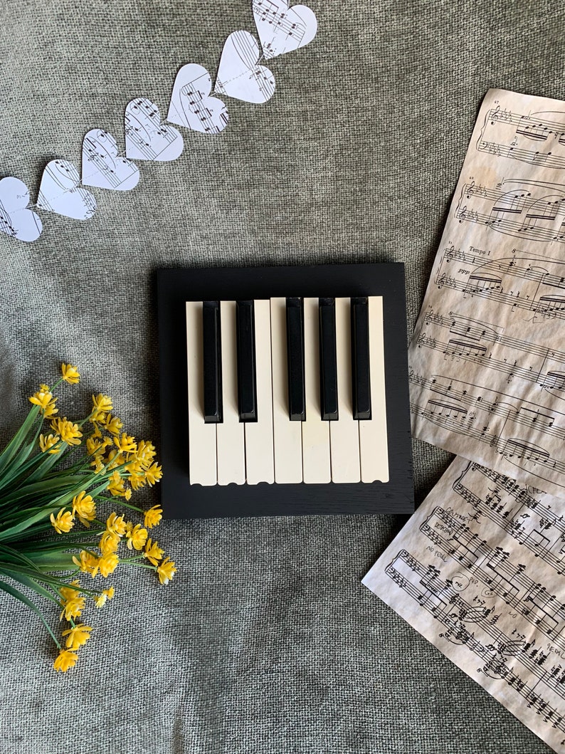 Piano Keyboard Art Walling Hanging for Piano Teacher or - Etsy
