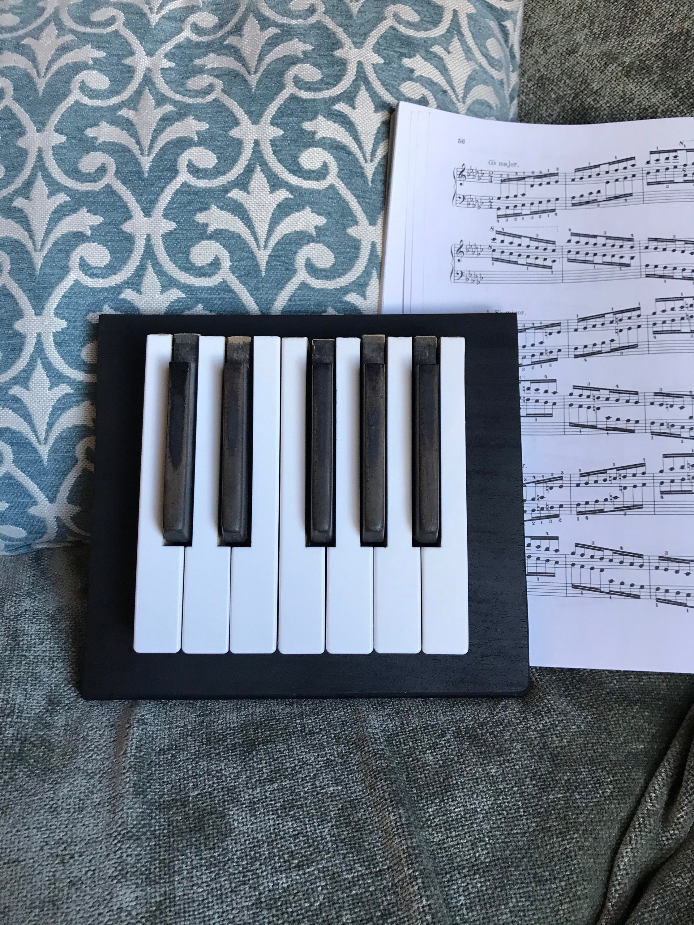 Piano Keyboard Art Walling Hanging for Piano Teacher or | Etsy