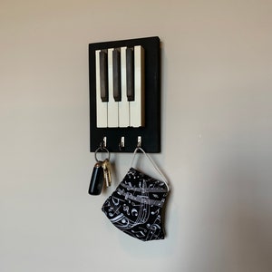 Piano "key" Key Holder, Piano Keys Key Holder, Piano Gift for Teacher ...
