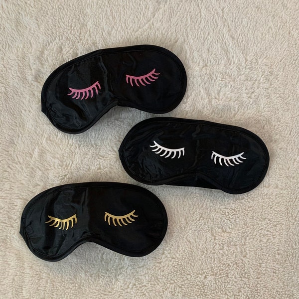 Eyelashes on Sleep Eye Mask - Etsy