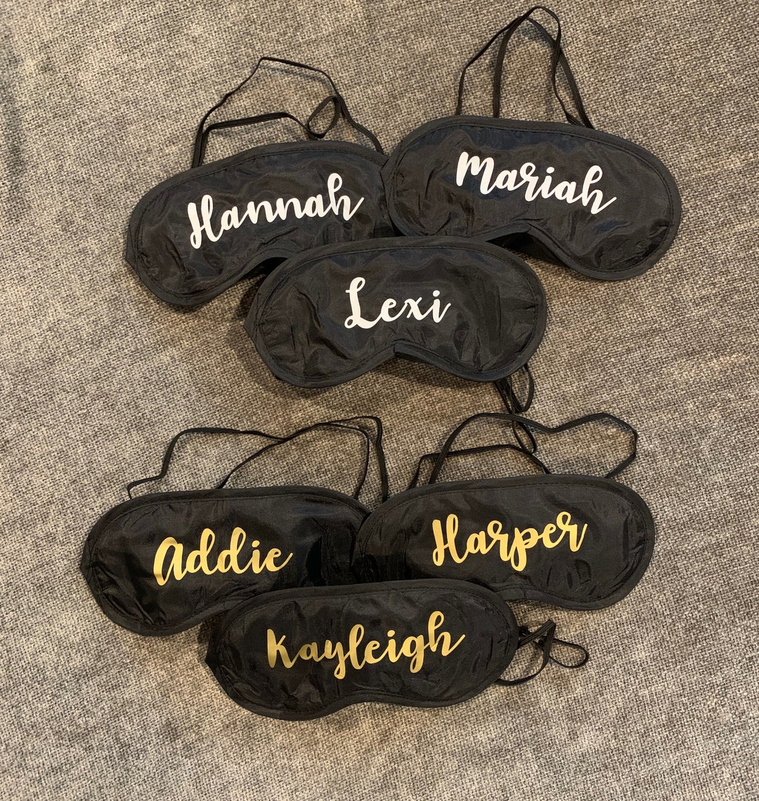 Bachelorette Personalized Sleep Masks, Custom Eye Mask for Slumber ...