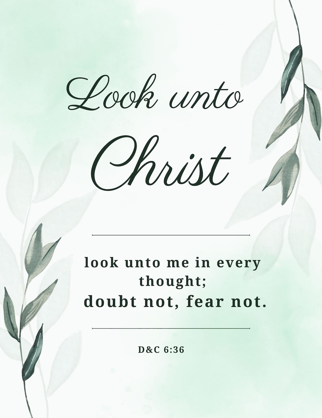 2025 Youth Theme Look Unto Christ D&C 6:36 Doubt Not, Fear Not ...