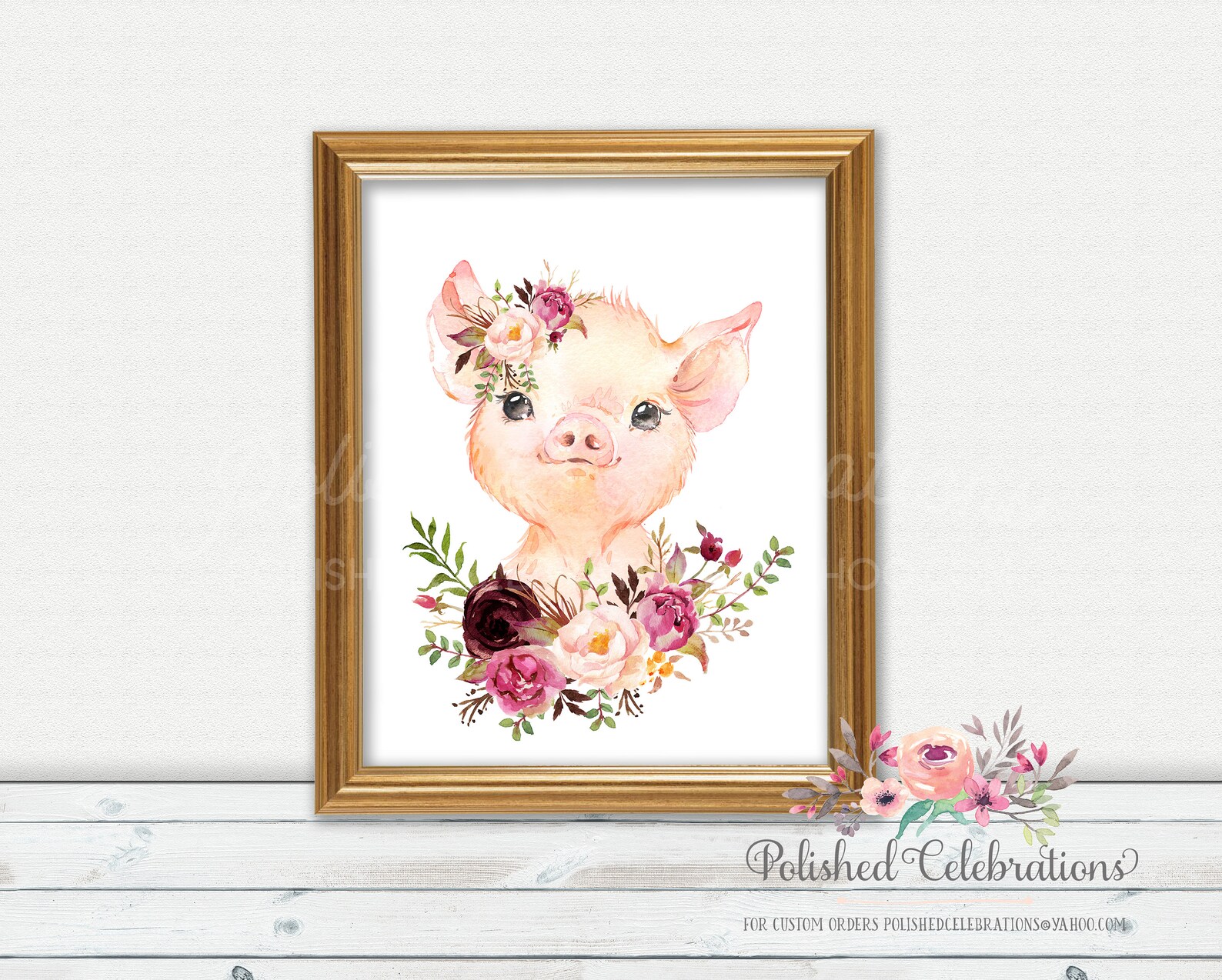 Boho Farm Animals / Printable Nursery Art Prints / Baby Girl | Etsy