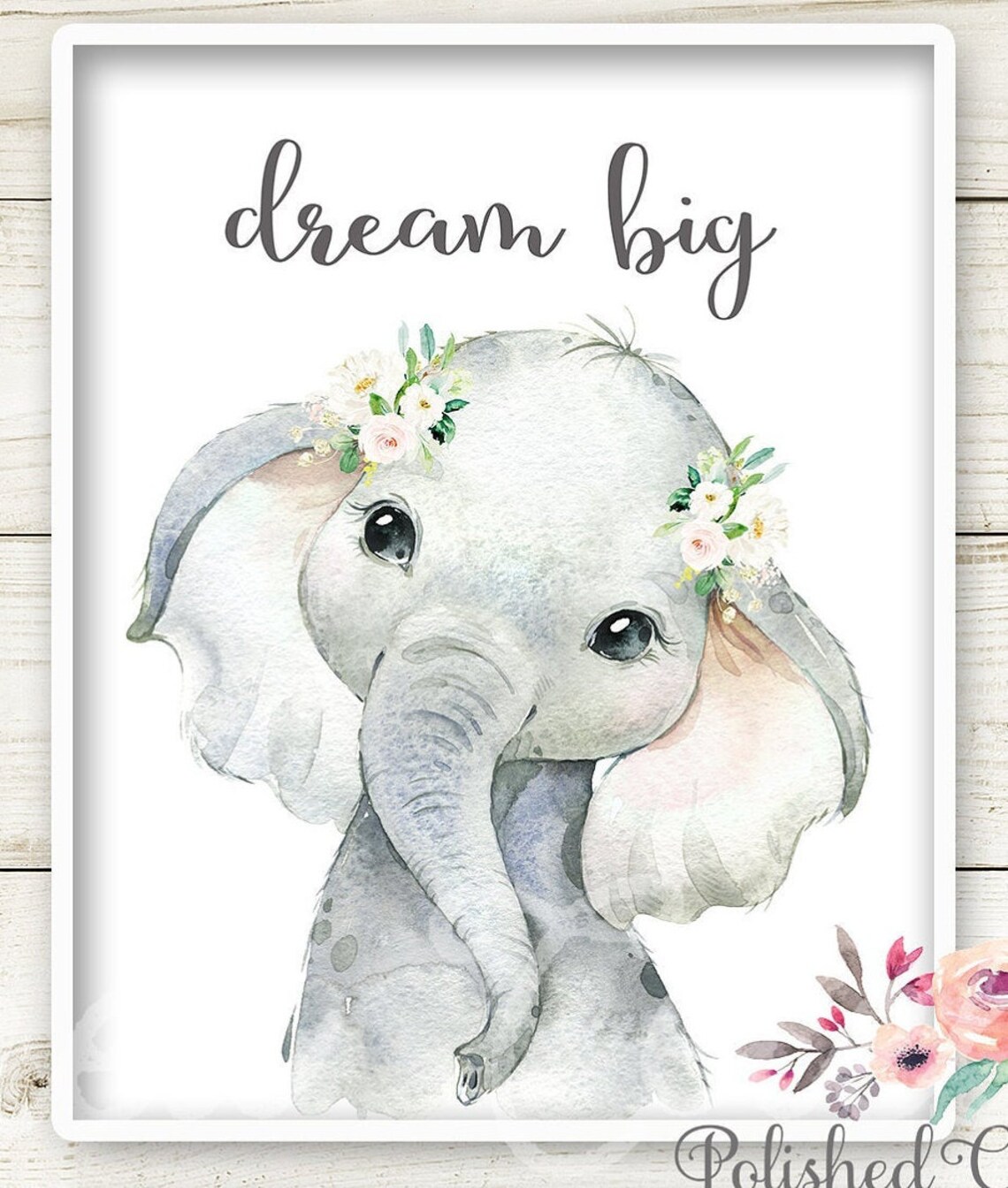 Blush Safari Animal Nursery Art / Set of 6 Safari Nursery | Etsy