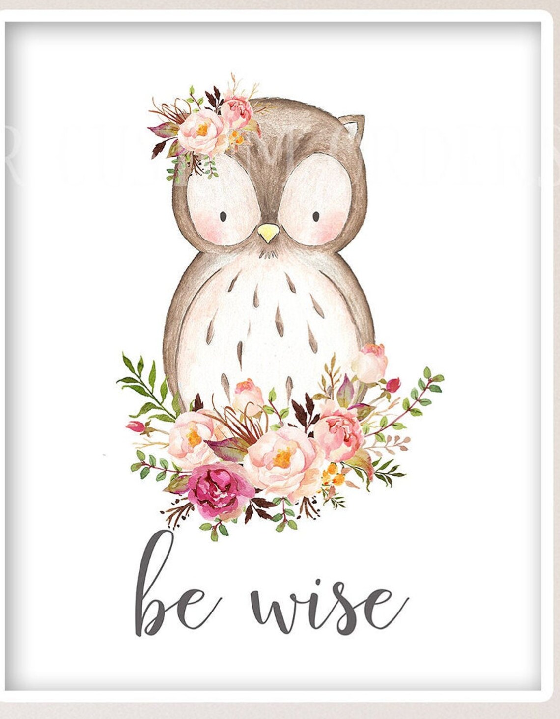 Boho Woodland Animal Set / Printable Nursery Art / Blush Pink - Etsy