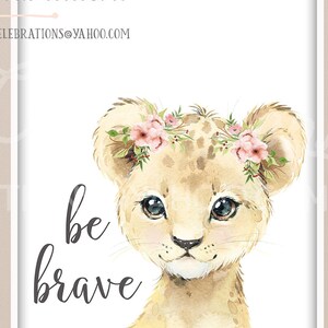 Blush Safari Animal Nursery Art / Printable Set of 4 Safari Nursery ...