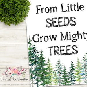 From Little Seeds Grow Mighty Trees / Printable Nursery Decor ...
