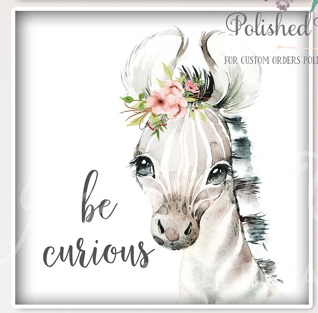 Blush Safari Animal Set / Printable Nursery Art / Zoo Animals | Etsy