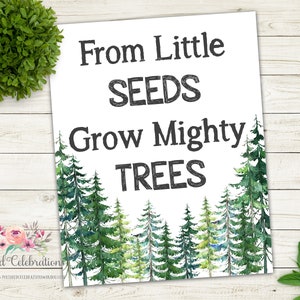 From Little Seeds Grow Mighty Trees / Printable Nursery Decor ...