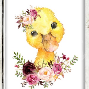 Boho Farm Animals / Printable Nursery Art Prints / Baby Girl Nursery ...