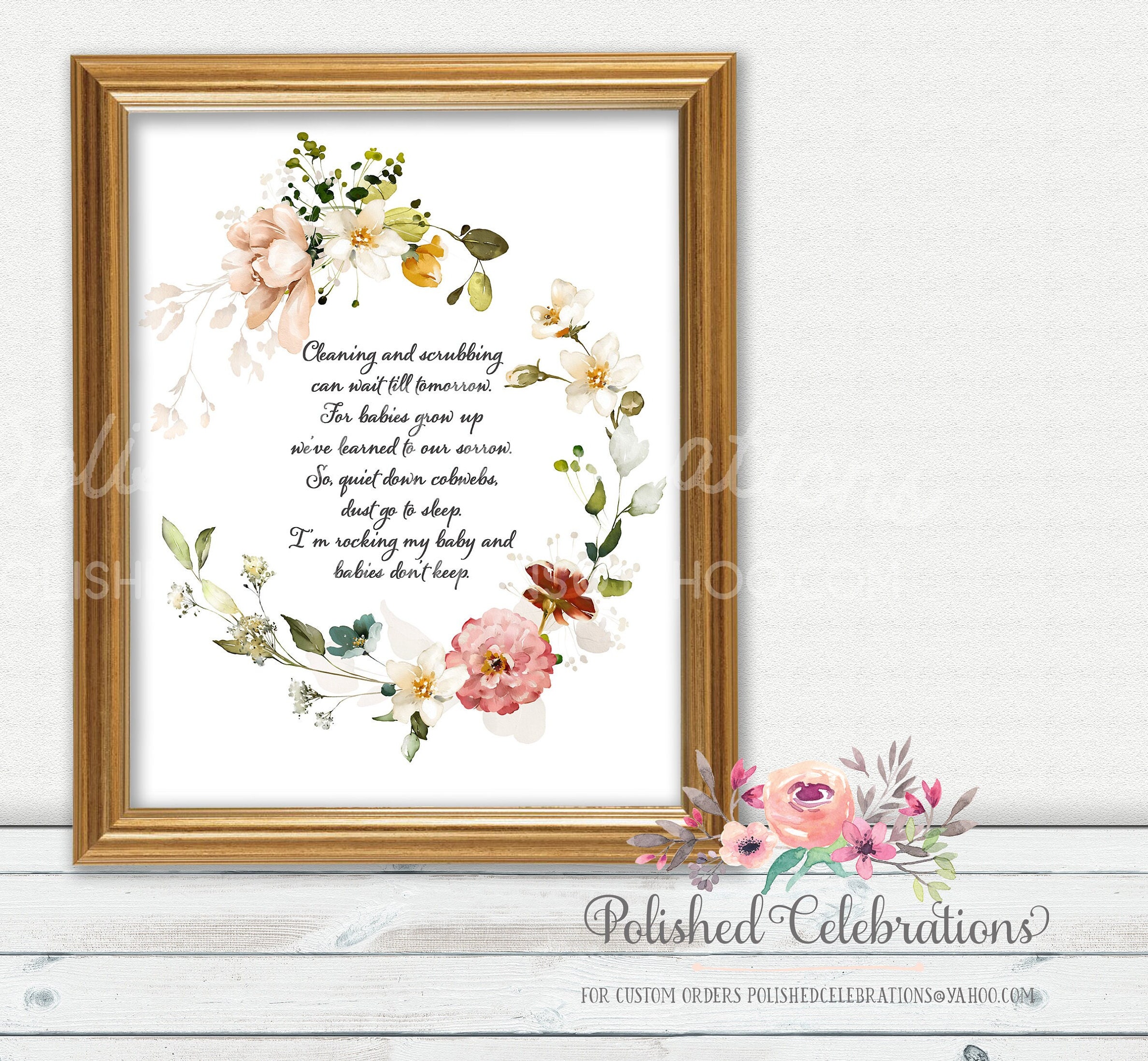 Cleaning and Scrubbing Poem / Printable Verse Wall Art / Boho - Etsy Canada