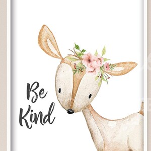 Blush Woodland Animal Set / Boho Nursery Art / 8x10 5x7 Printable ...