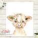 Blush Farm Animal Cow Set / Printable Nursery Art / Baby Girl Nursery ...