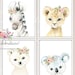 Blush Safari Animal Nursery Art / Set of 8 Safari Printable - Etsy