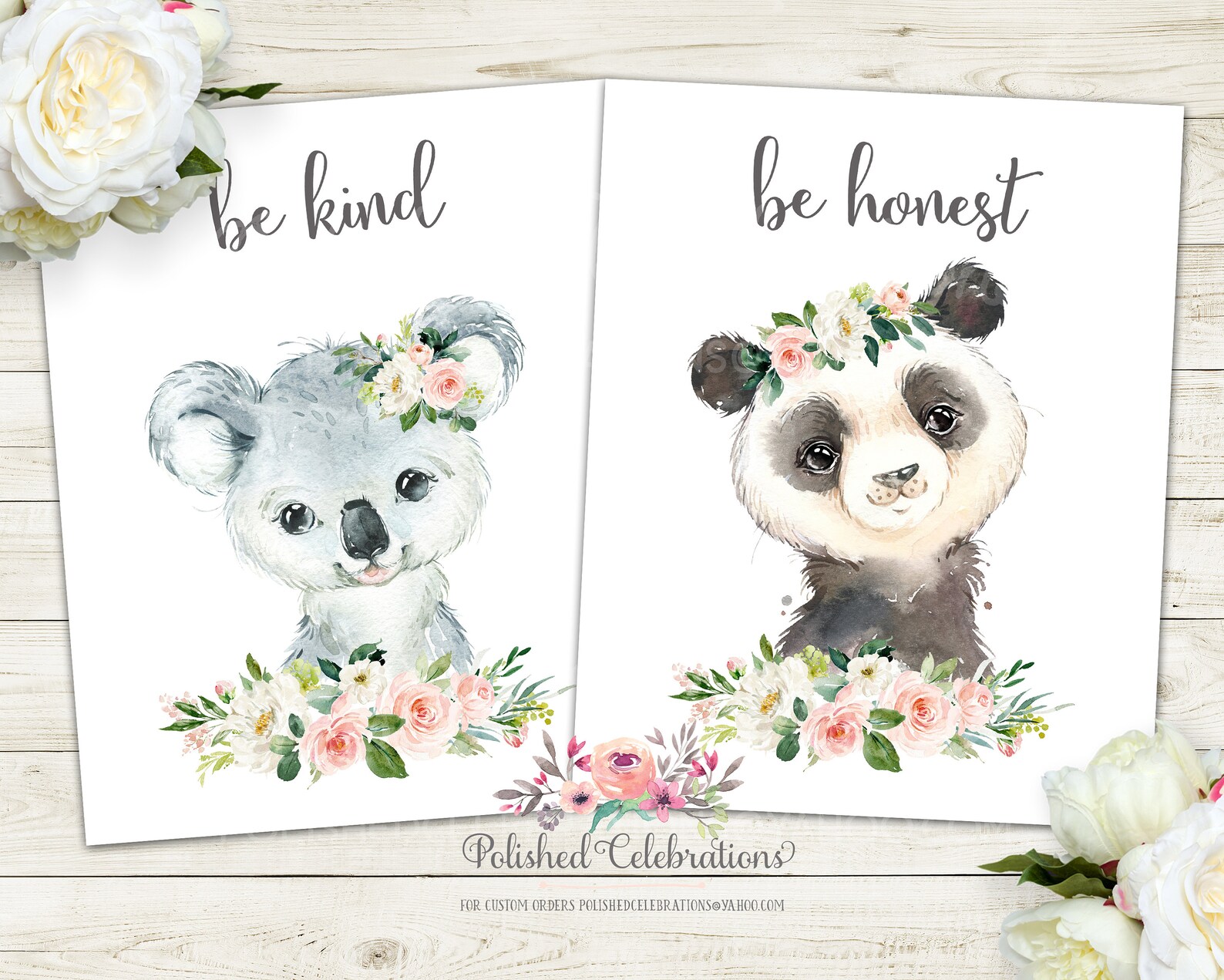 Blush Safari Animal Nursery Art / Set of 6 Safari Nursery DIY | Etsy