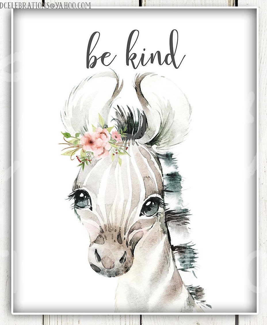 Blush Safari Animal Nursery Art / Set of 4 Safari Nursery | Etsy