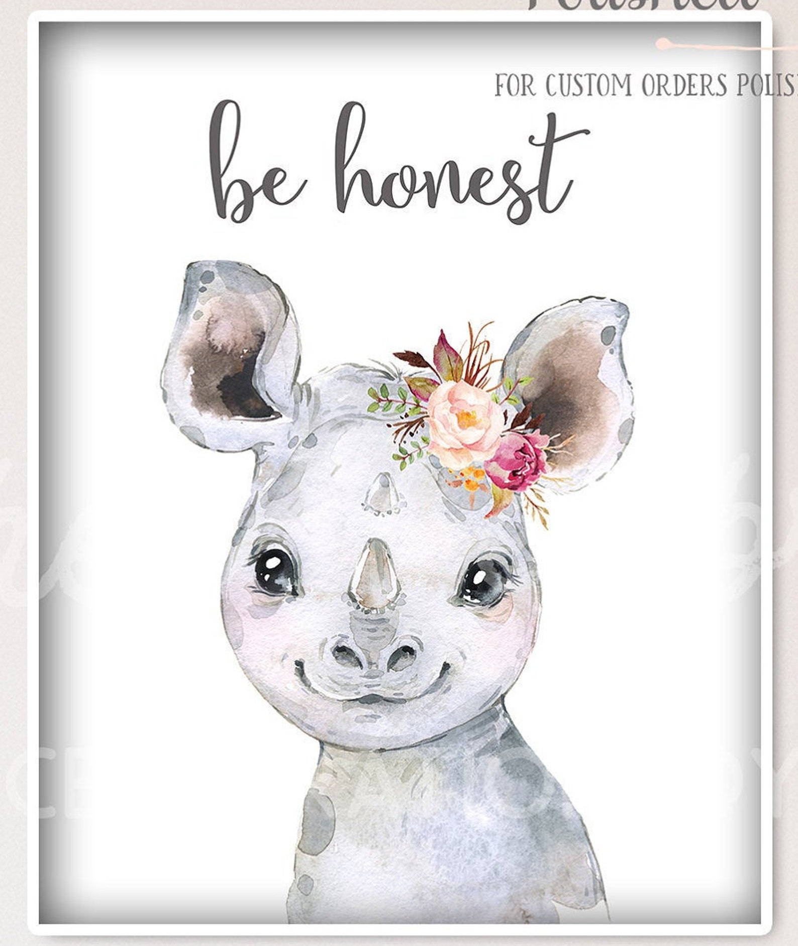 Boho Blush Safari Animal Nursery Art / Printable Nursery Set - Etsy