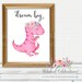 Boho Flower Dinosaur Nursery Art / Printable DIY Print Set / Dino ...