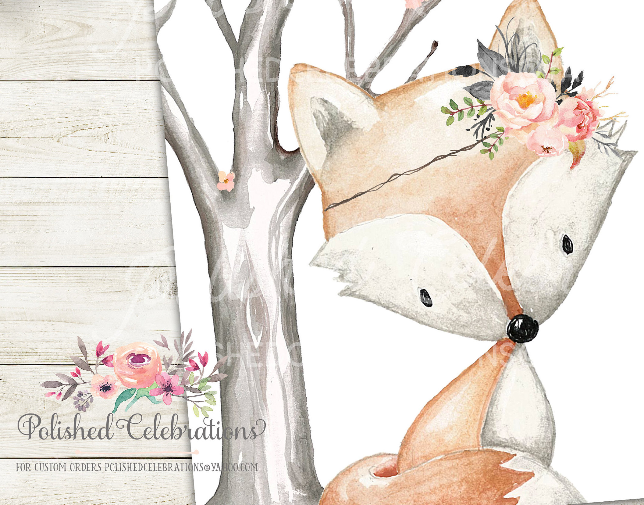 Boho Woodland Animal Set / Printable Nursery Décor / Blush | Etsy