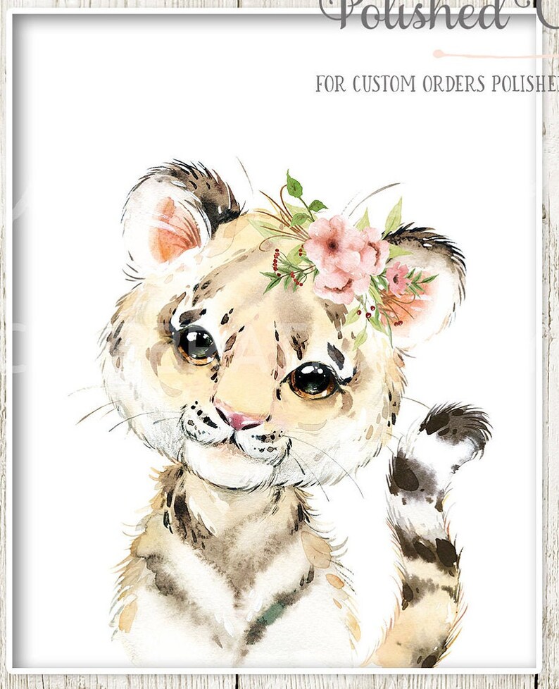 Blush Safari Animal Nursery Art / Set of 6 Safari Nursery DIY Prints ...