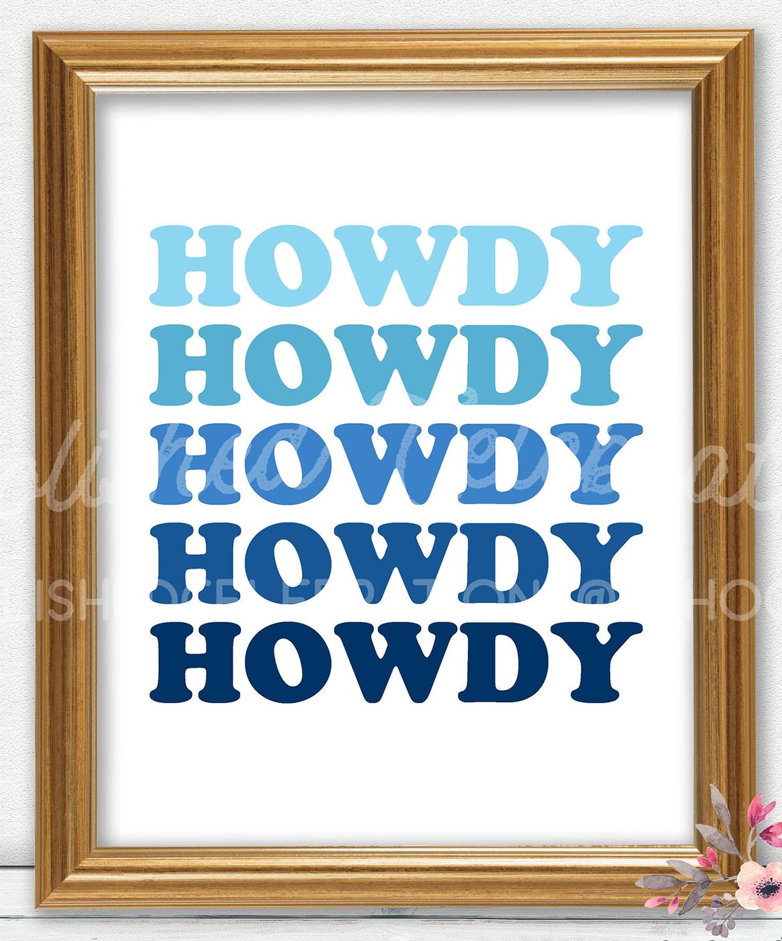 Preppy Aesthetics HOWDY Wall Art / Printable Office Decor / - Etsy