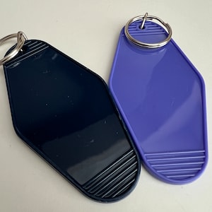 CLOSEOUT SALE / IMPERFECT Blank Motel Keychain / Retro Hotel Key Tag ...