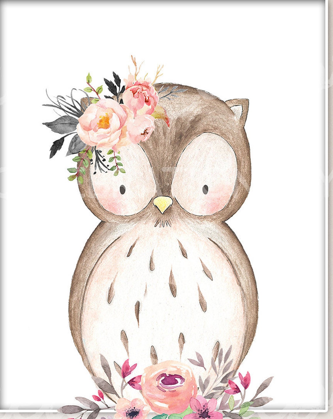 Boho Woodland Animal Set / Printable Nursery Décor / Blush | Etsy