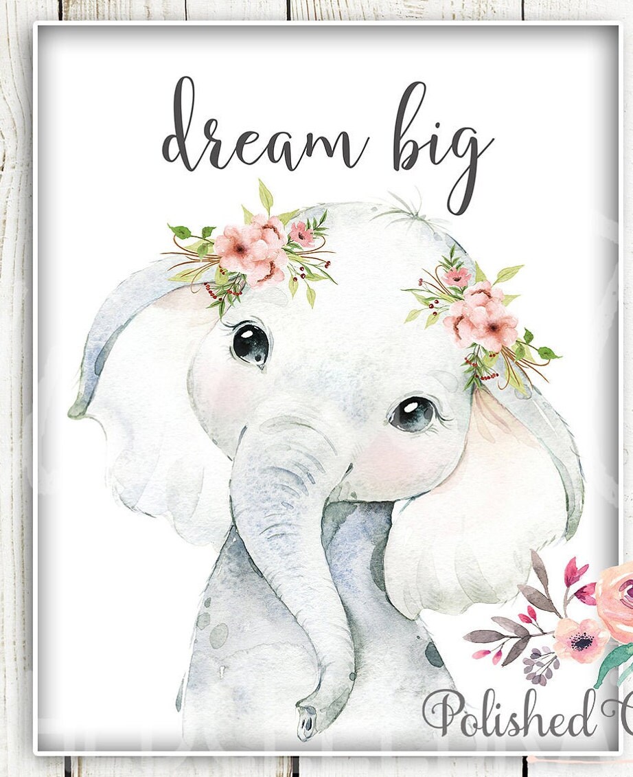 Blush Safari Animal Nursery Art / Set of 4 Safari Nursery | Etsy