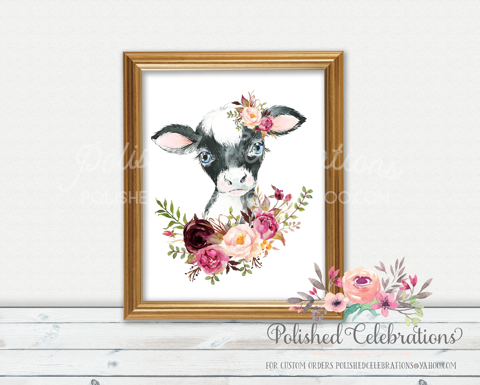 Boho Blush Maroon Farm Animal Set / Printable Nursery Art / Baby Girl ...