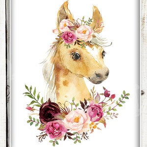 Boho Farm Animals / Printable Nursery Art Prints / Baby Girl Nursery ...