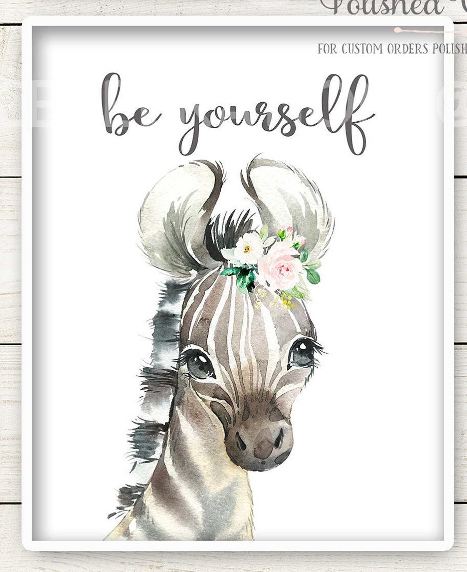 Blush Safari Animal Nursery Art / Set of 6 Safari Nursery | Etsy