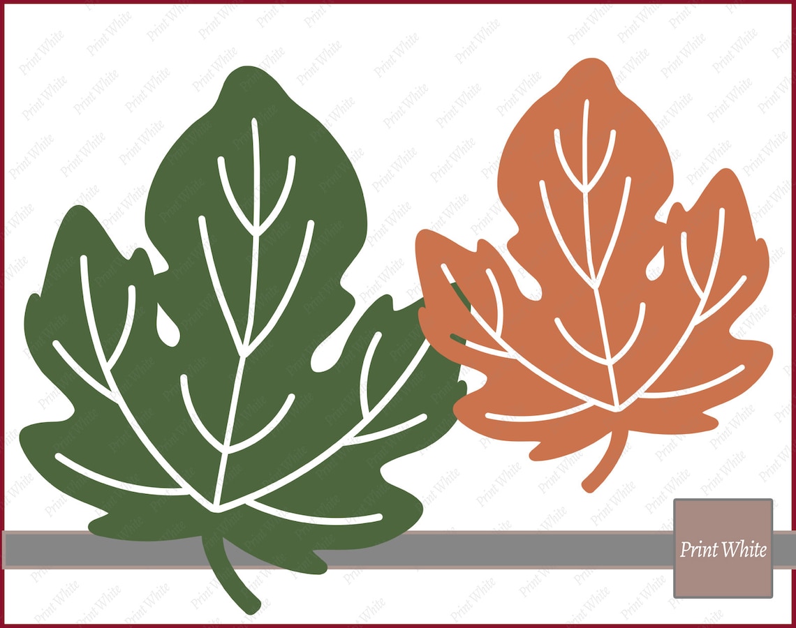 Leaf Svg Leaves Wreath Svg Fall Svg Leaves Clipart Maple Leaf | Etsy