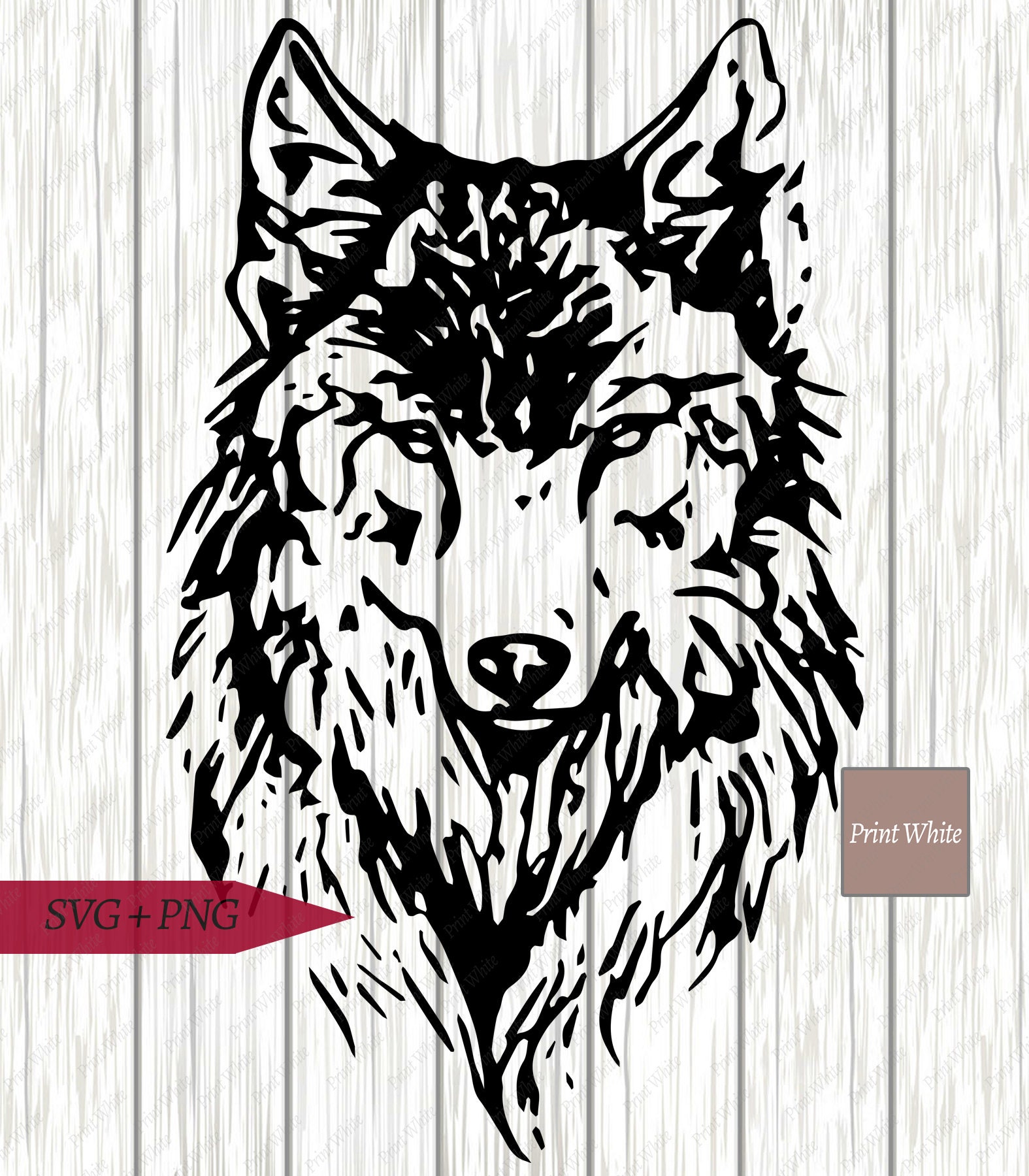 Wolf Head Svg Dxf Bundle Wolf Portrait Svg Set Wolf Clipart | Etsy