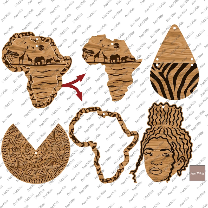 African Earrings - Etsy