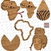 African Earrings SVG Bundle: Laser Cut Files (digital Download) - Etsy