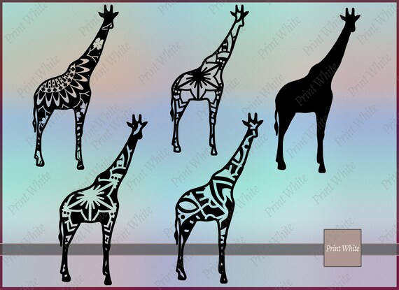 Mandala Giraffe Svg Mandala Animal Giraffe Svg Giraffe | Etsy