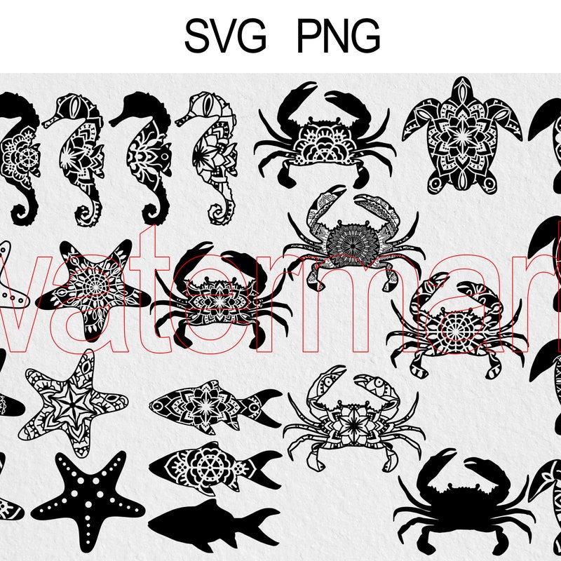 Animal Mandala Svg - Etsy