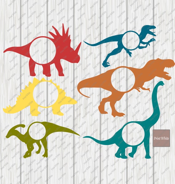 Dinosaur Monogram Svg Png Dxf Bundle Cricut Cut File Digital | Etsy UK