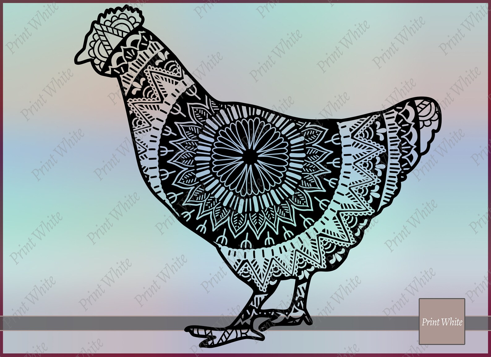 Hen Mandala SVG Chicken Mandala Chicken SVG Digital Download - Etsy UK
