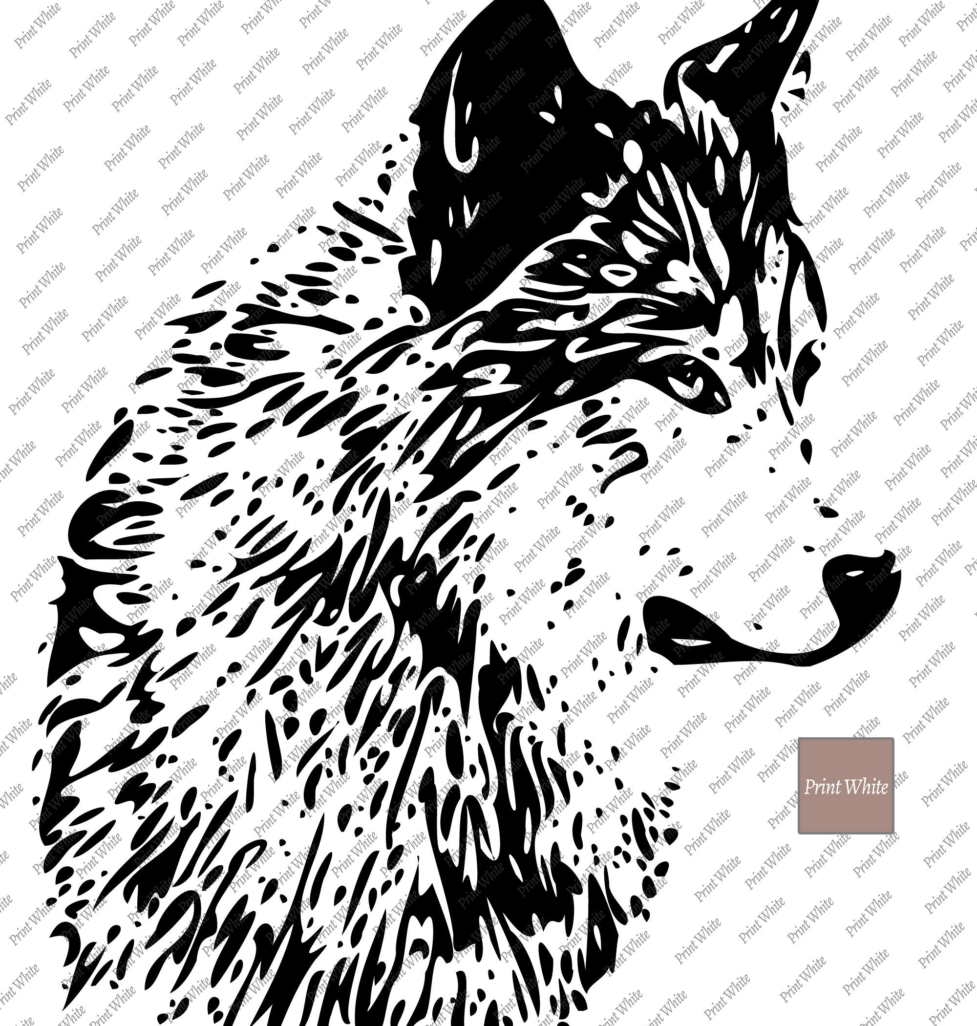 Realistic Wolf Svg Png Bundle Side View Clipart Wolf Head Face - Etsy UK