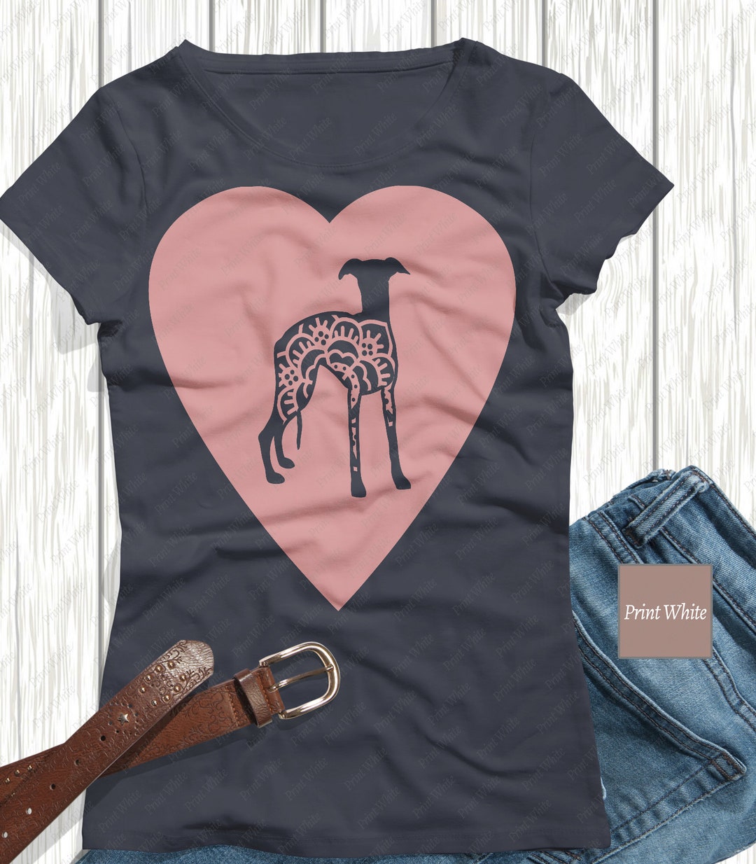 Whippet Svg Mandala Whippet Cut File Sublimation Design - Etsy