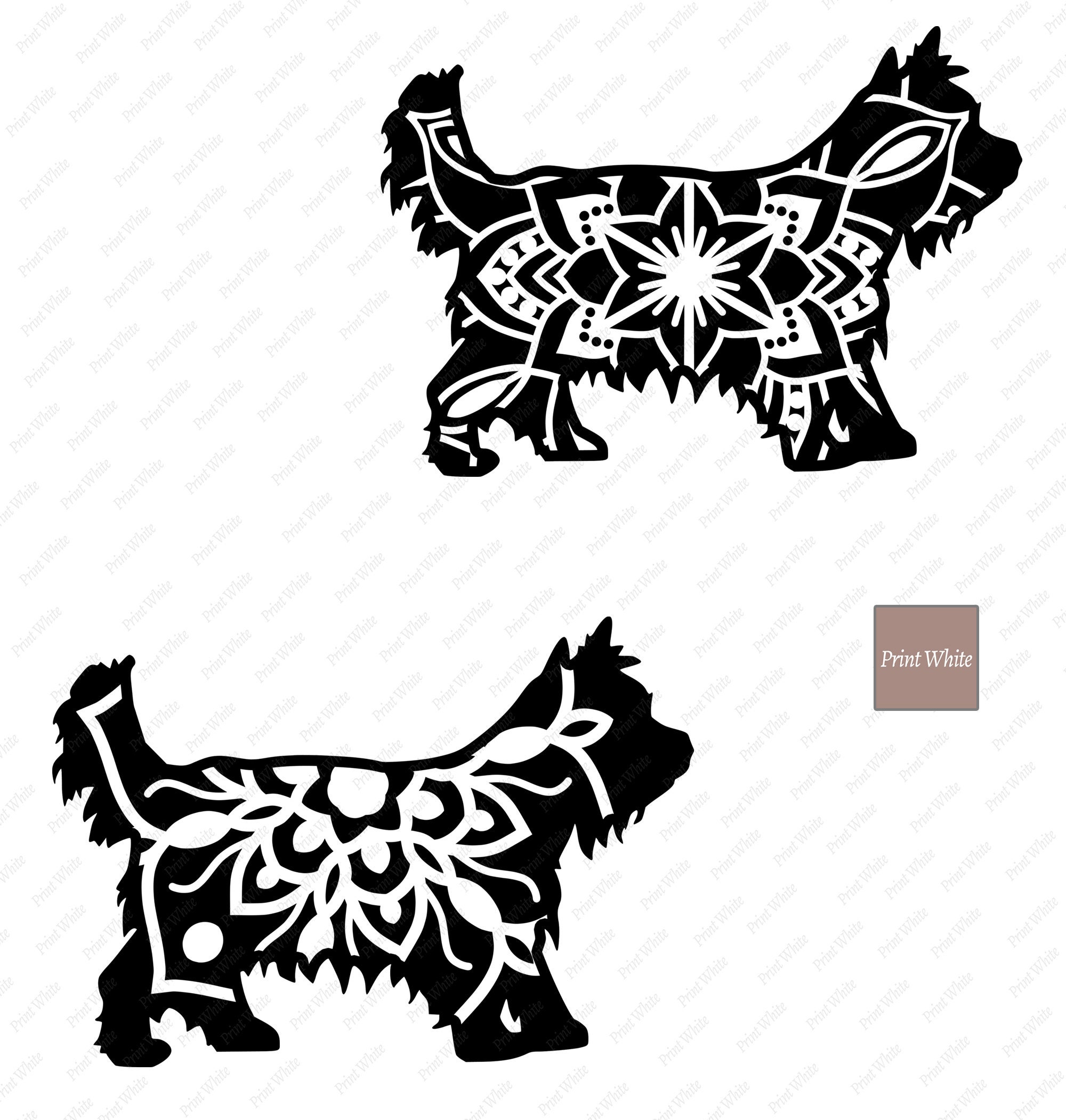 Mandala Yorkie Svg Png Yorkshire Terrier Svg Cricut Cut Files - Etsy