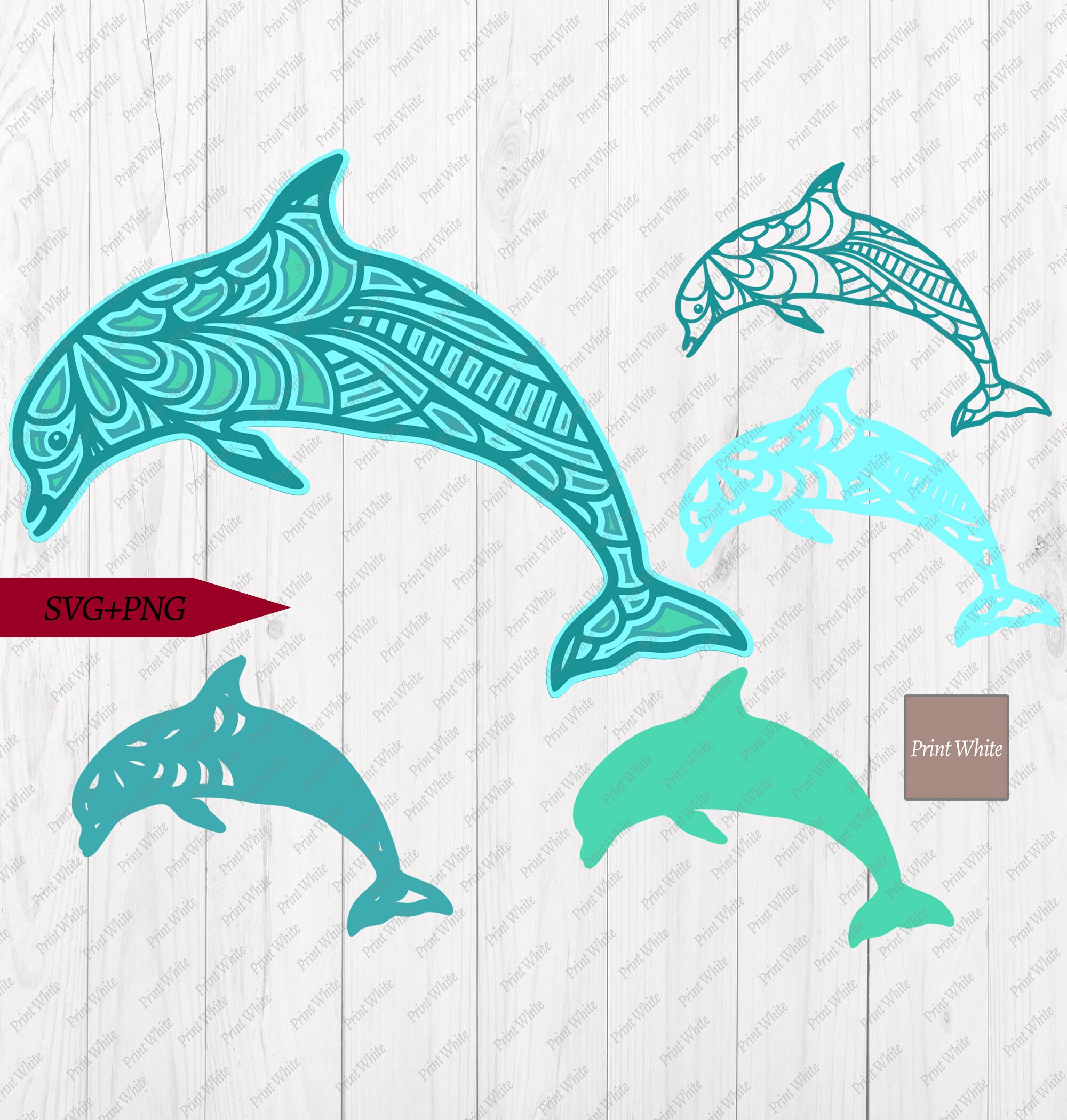 Dolphin Cut Out Printable