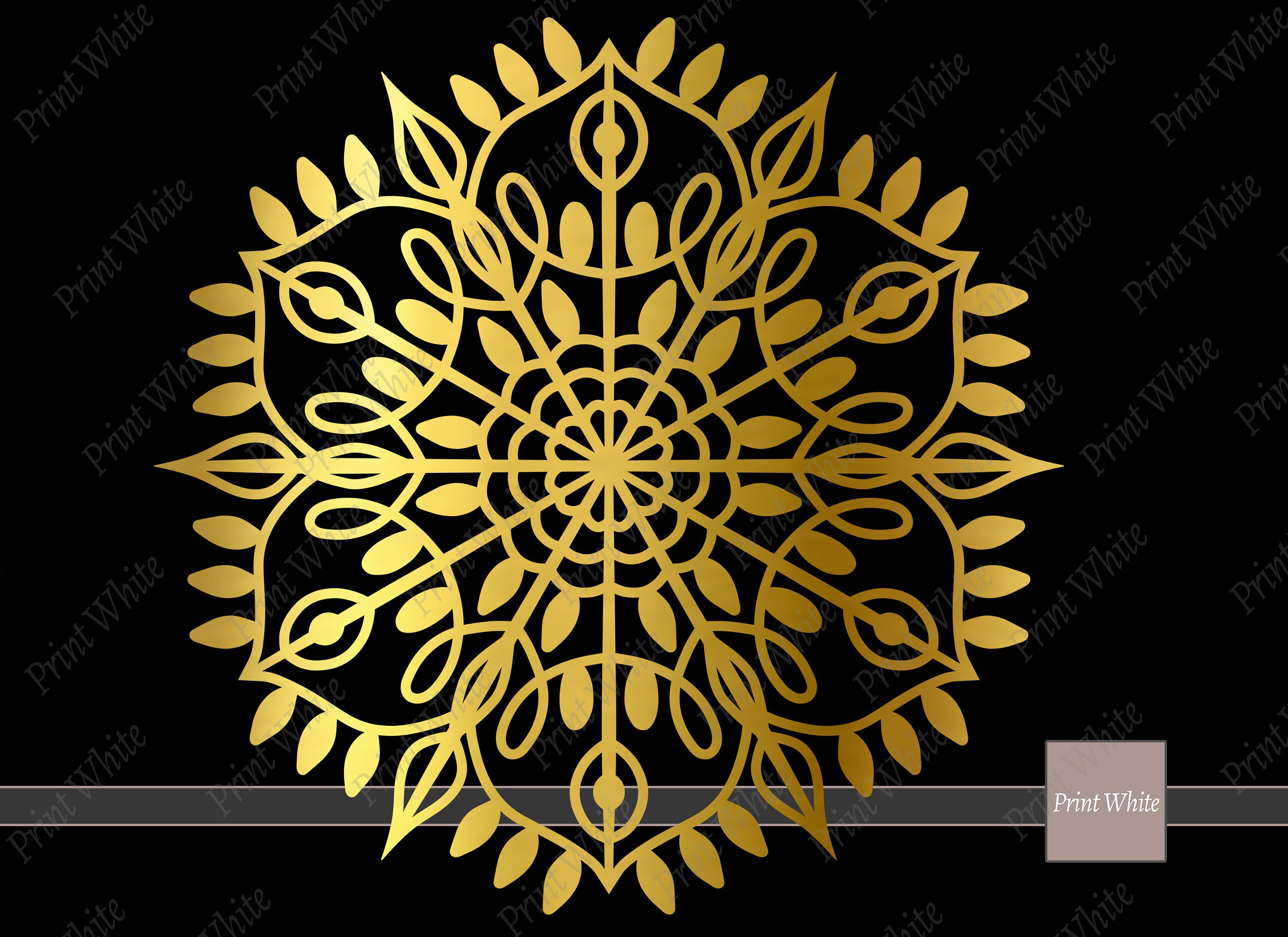 Gold Mandala Clipart Bundle Mandala Files Hand Drawn Mandala - Etsy UK