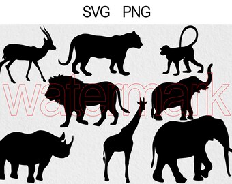 Animals SVG Bundle Safari SVG Zoo Svg Jungle Cricut Svg - Etsy