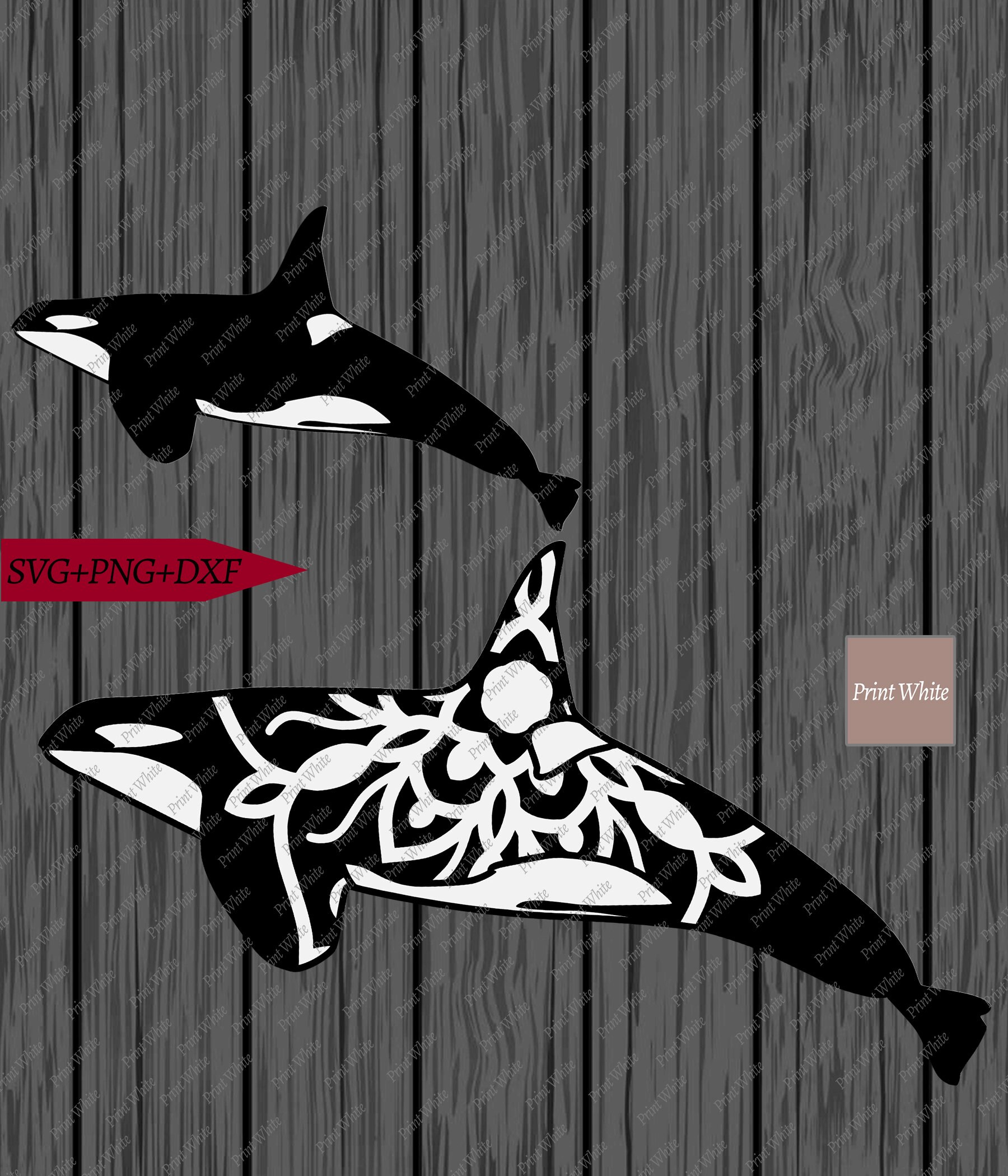 Orca Mandala Svg Png Dxf Killer Whale Cut File Animal Mandala - Etsy Canada