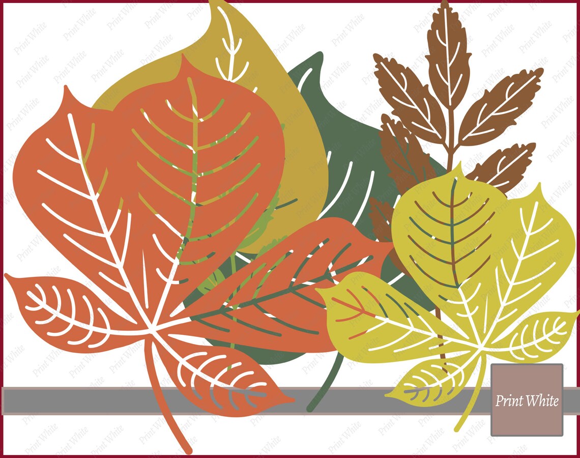 Leaf Svg Leaves Wreath Svg Fall Svg Leaves Clipart Maple Leaf - Etsy